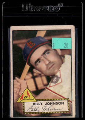 1952 Topps #83 Billy Johnson | eBay