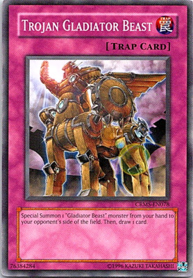 Trojan Gladiator Beast CRMS-EN078 Yu-Gi-Oh! Card Light Play Unlimited ...