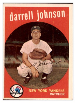 1959 TOPPS #533 DARRELL JOHNSON YANKEES EX 479908 (KYCARDS) | eBay