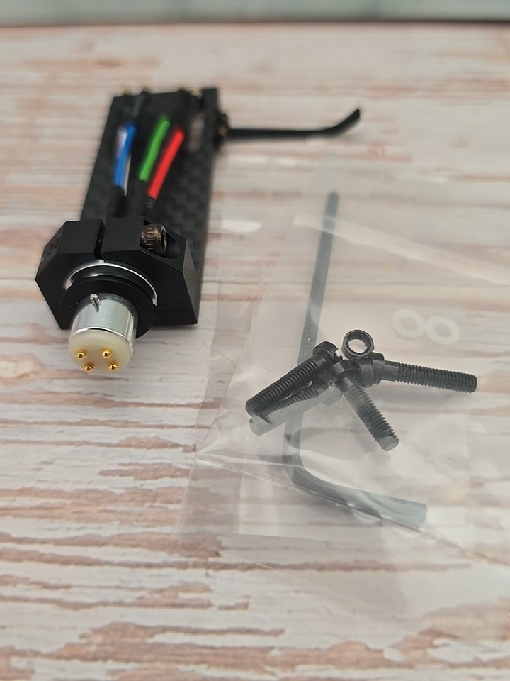 Carbon Fiber Headshell Azimuth Adjust 2 Lock Pin HSE23. Includes ...