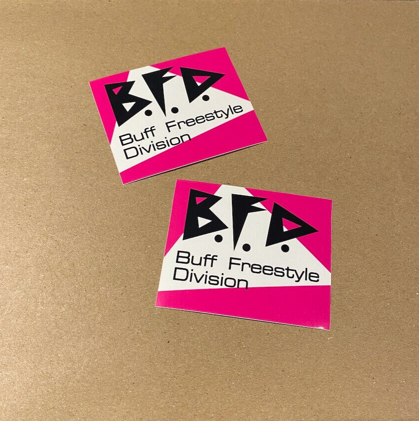 2x BFD Mike Buff Freestyle BMX Stickers Decal Dyno Hutch Skyway GT ...