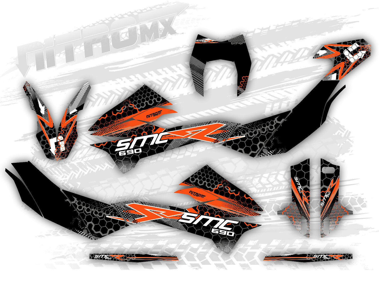 NitroMX Grafik fur KTM SMC-R 690 2012 2013 2014 2015 2016 2017 2018 Aufkleber | eBay