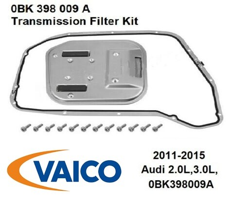 Auto Transmission Filter Kit For Audi 2.0L,3.0L, 2011-2015 0BK398009A ...