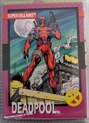 1992 IMPEL - MARVEL SUPER-VILLAINS - DEADPOOL [#43, JIM LEE] - RAW CARD ...