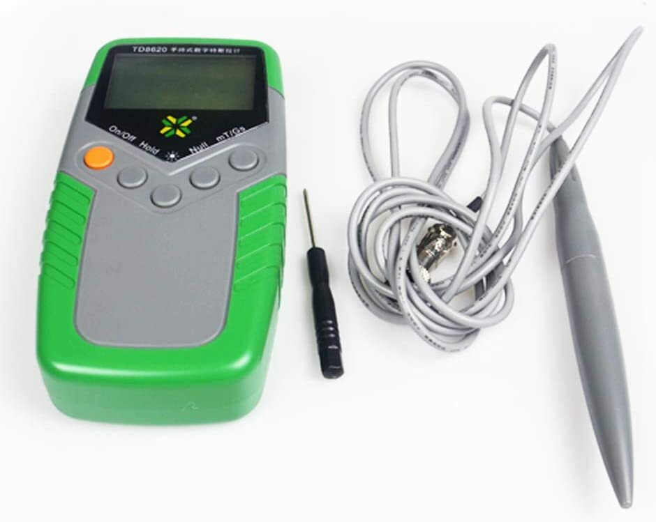 Surface Magnetic Field Tester Tesla Meter mT/Gs 1% Class Hall and Axial ...