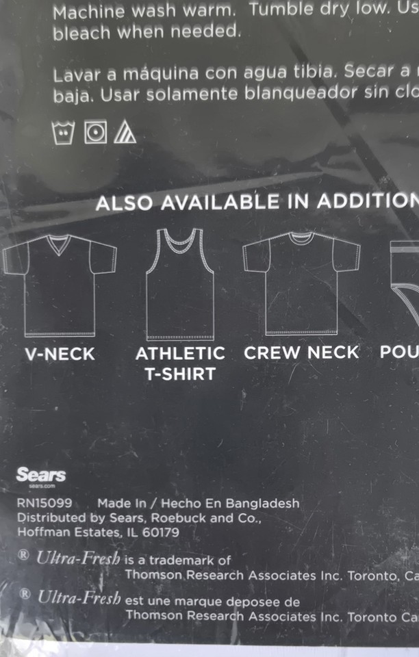 Vtg Sears Roebuck Covington Men's Full Briefs Tightie Whities White ...