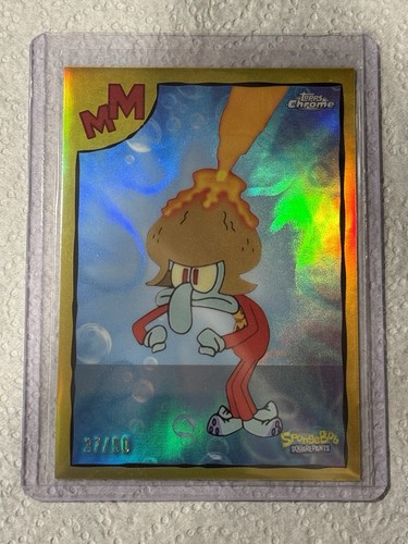 2025 Topps Chrome Spongebob 25th Anniversary Captain Magma MB-16 Gold ...