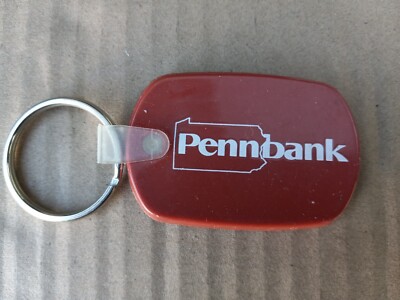 Vintage Keychain Pennbank Key Ring Fob Pennsylvania BANK SAVINGS USA | eBay