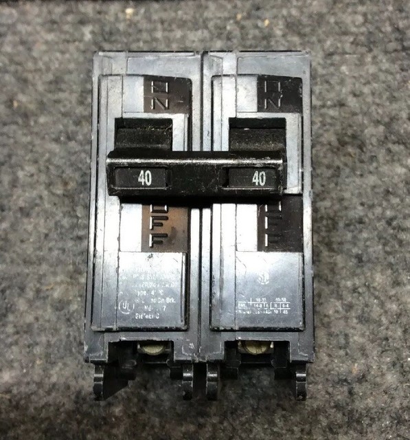 Siemens B240h BLH 2 Pole 40a 120/240v Circuit Breaker Bolt in for sale ...