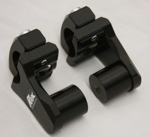 BLACK Rox Risers to fit 28mm bars R1200GS, KTM, TRIUMPH TIGER 800-1200 ...