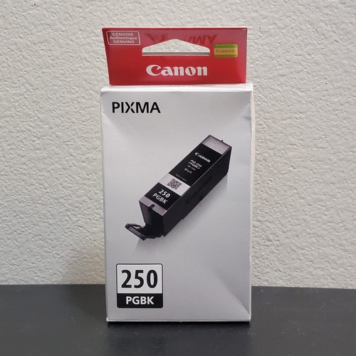 New Genuine CANON Pixma PGBK 250 BLACK Ink Cartridge 15 ml Tank ...