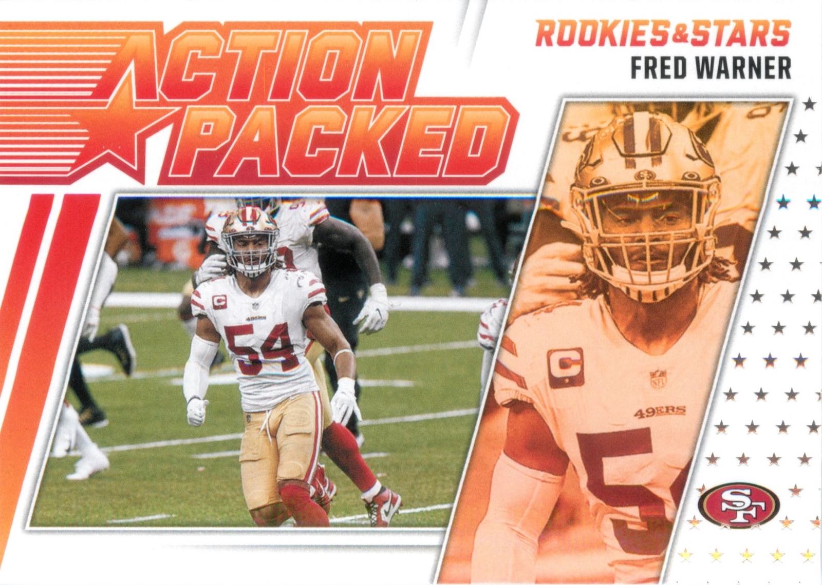 Fred Warner 2021 Rookies & Stars Football Action Packed Insert Card #AP ...