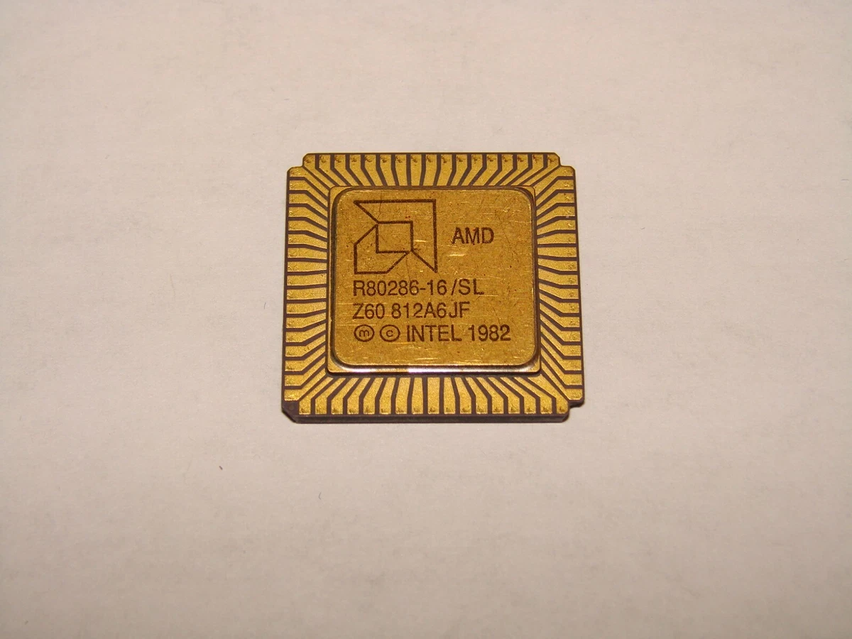 AMD R80286-8/C2H LCC-68 Ceramic Package Gold 286 Vintage , 54% OFF