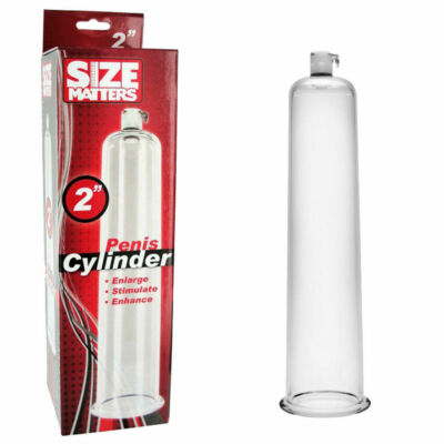 Size Matters Penis Pump Cylinder Replacement 2" x 9" Tube Enlarger ...