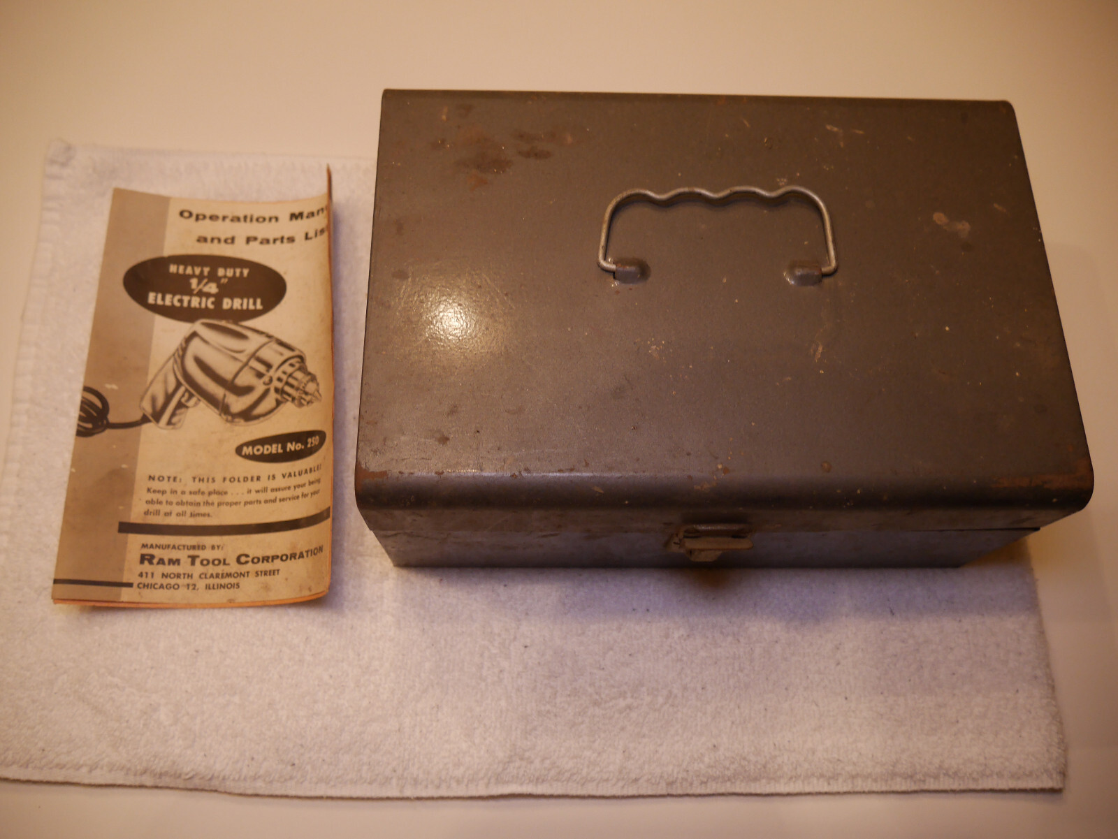 Vintage Ram Tool Corporation Ram 1/4" Drill and Case | eBay