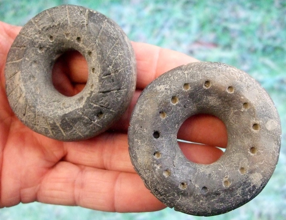 Super Fine Set of G10 Engraved Missouri Ear Spools with COA Arrowheads ...