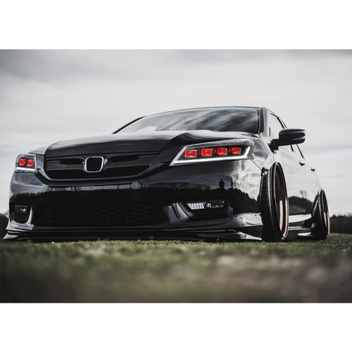 Red Devil eye LED Headlights For Honda Accord 2008-2012 Head Lamp Blue ...