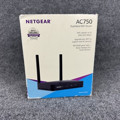 Netgear AC750 Dual Band (2.4 & 5GHz) WiFi Router, Nighthawk, R6020, 4 ...