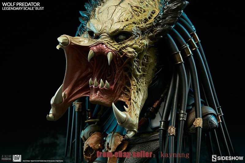 Sideshow 2002502 Aliens vs Predator - Requiem 1/2 Wolf Predator Bust ...