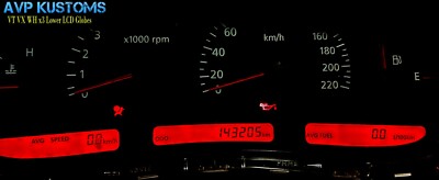x3 Red LED Globe Lower LCD Dash VT VX WH Commodore Calais Berlina ...