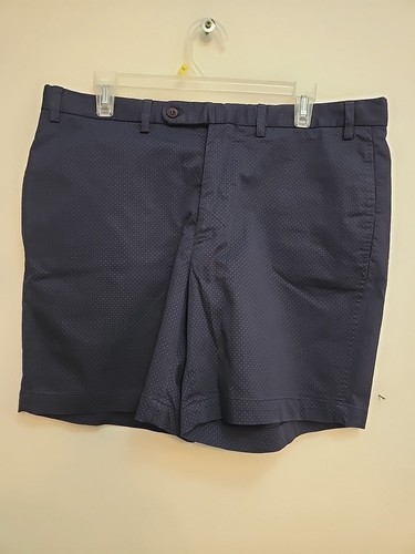 Mens Sid Mashburn Flat Front Chino Shorts Size 34 7” Inseam Blue Golf ...