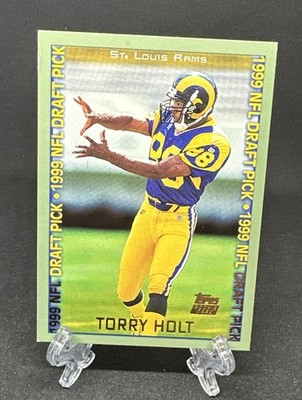 Torry Holt 1999 Topps NFL Draft Pick RC #343 Rookie Card St. Louis Rams ...