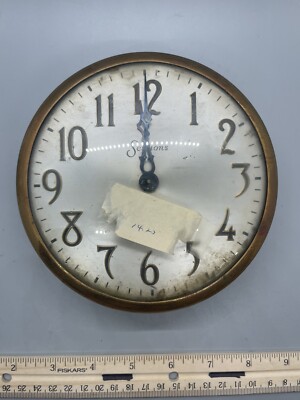 Vintage Sessions Glass Clock Face & Movement For Parts Repair Repurpose ...