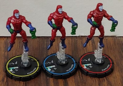 Set Lot of 3 Heroclix DC Manhunter #025 #026 & #027 Rookie Yellow Ring ...
