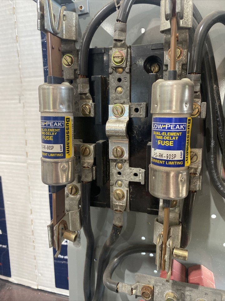 Square D Model 4 18” Fusible Feeder Bucket W/ 90 Amp Fuses No Door | eBay