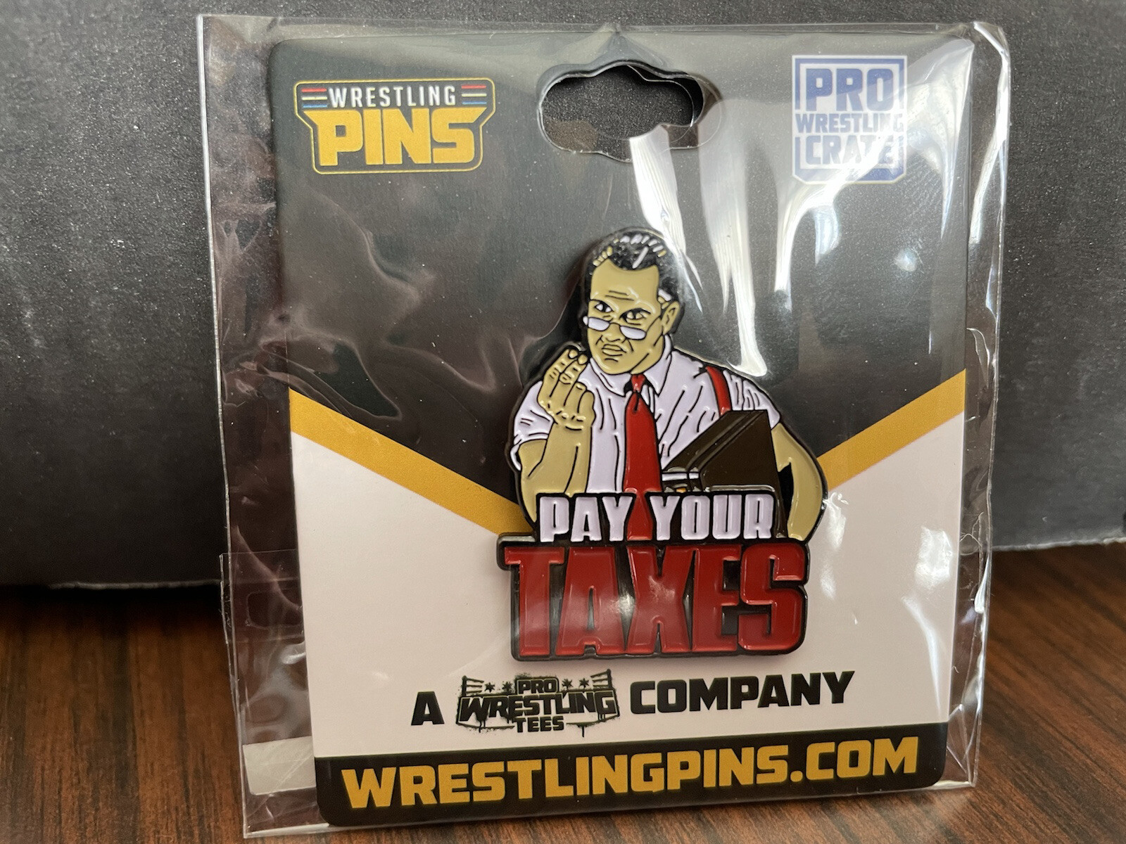Pro Wrestling Crate Exclusive IRS Lapel Pin WWE WWF Mike Rotunda | eBay