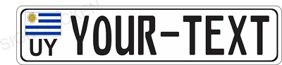 URUGUAY, EURO TAG, BMW, European style License Plate, custom, ANY TEXT ...