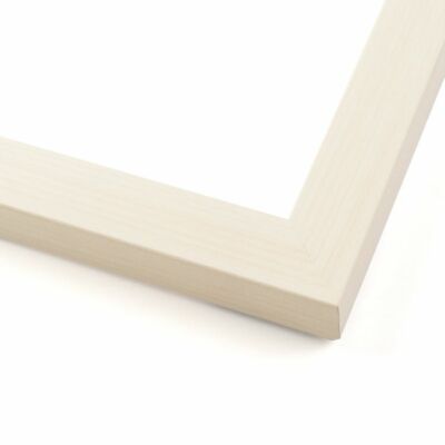 4x20 - 4 x 20 White Wash Flat Solid Wood Frame with UV Framer's Acrylic ...
