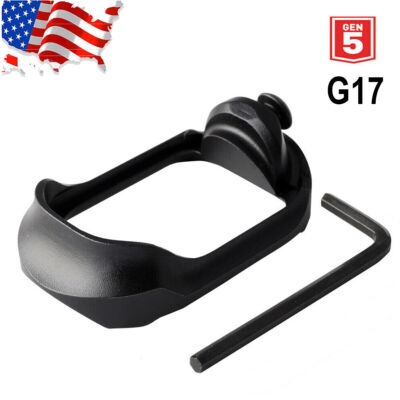 Black Aluminum Flared Magwell For Glock 17/34 - Gen 5 G17 G34 Mag Well ...