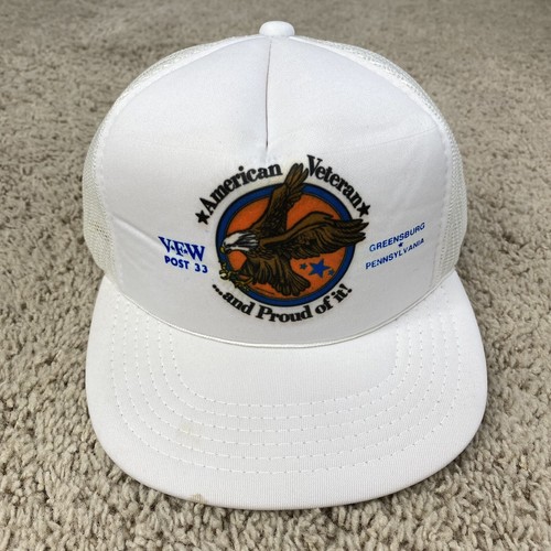 VFW Post 33 Hat -American Veteran and Proud of It -SnapBack Trucker ...