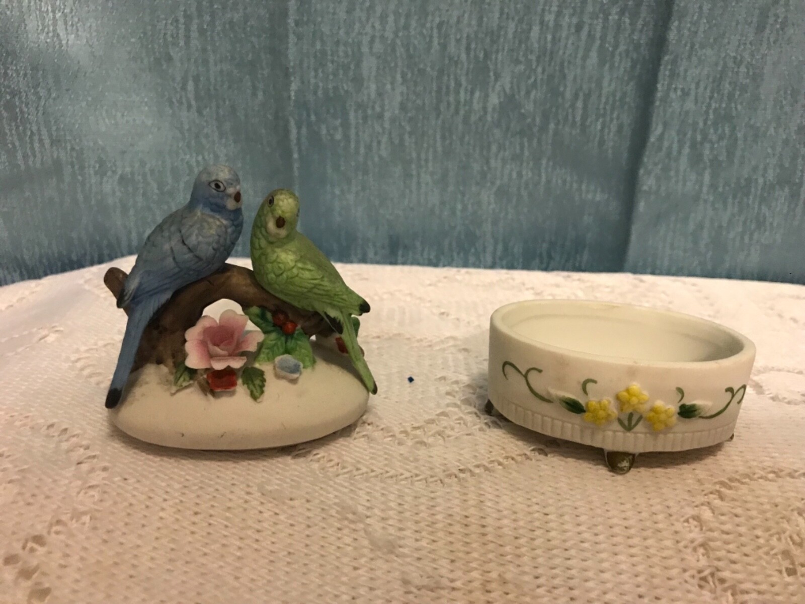 Trinket Box - Lefton Vintage Parakeet Bird Box Made In Japan #3433 | eBay