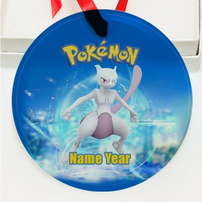 Personalized Pokemon Mewtwo GLASS Ornament Gift #7 | eBay