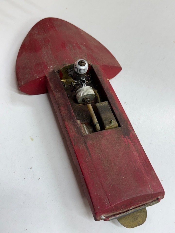 Vintage Balsa Model Boat Hull Tether Line Racer hydroplane | eBay