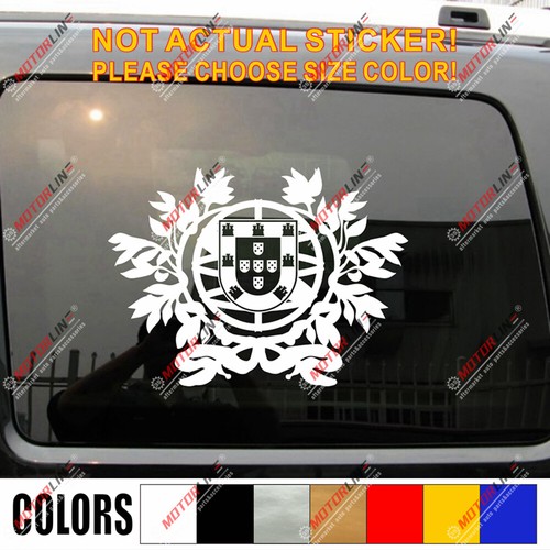 Portugal Coat of arms Portuguese Decal Sticker Car Vinyl die cut no ...