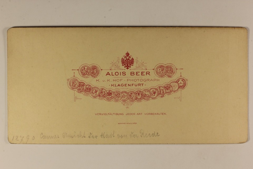 France Cannes View of the Port Photo Alois Beer Stereo Vintage Albumen ...