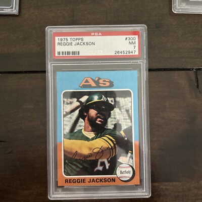 1975 Topps Reggie Jackson #300 Oakland Athletics PSA 7 NM | eBay