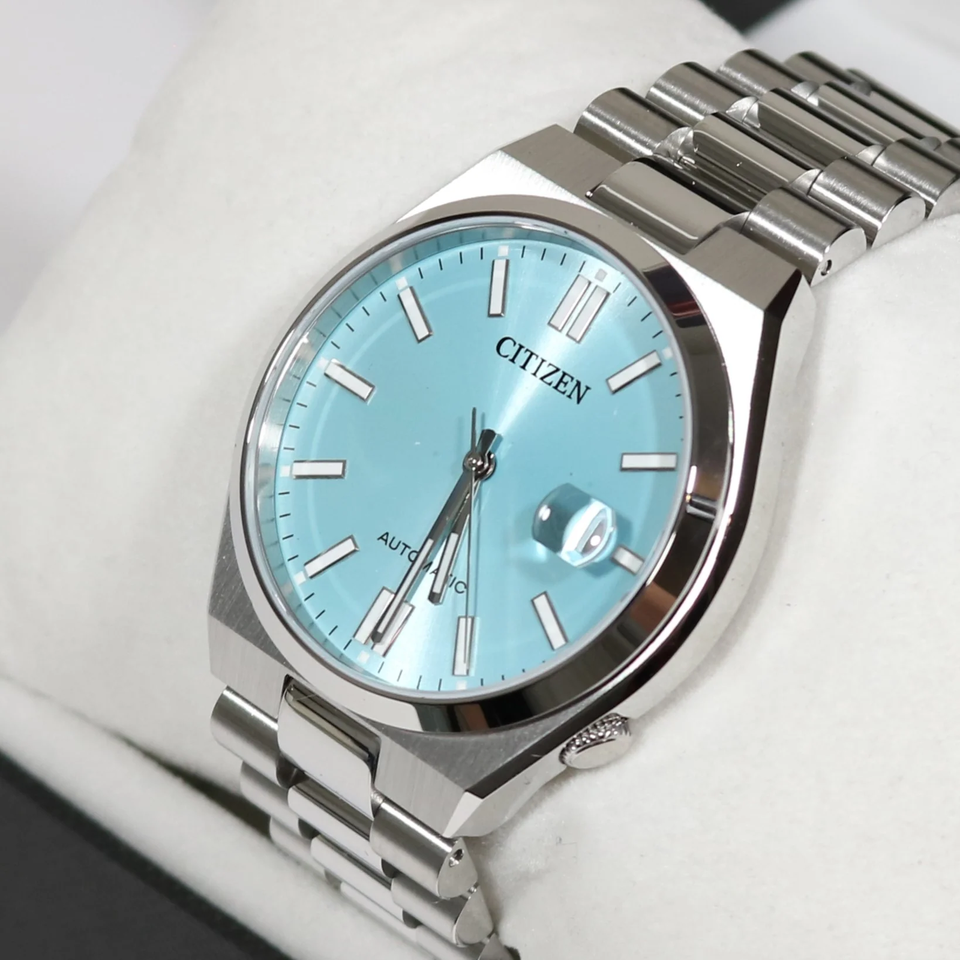 Citizen Tsuyosa Automatic Men's Stainless Steel Turquoise Dial Watch ...