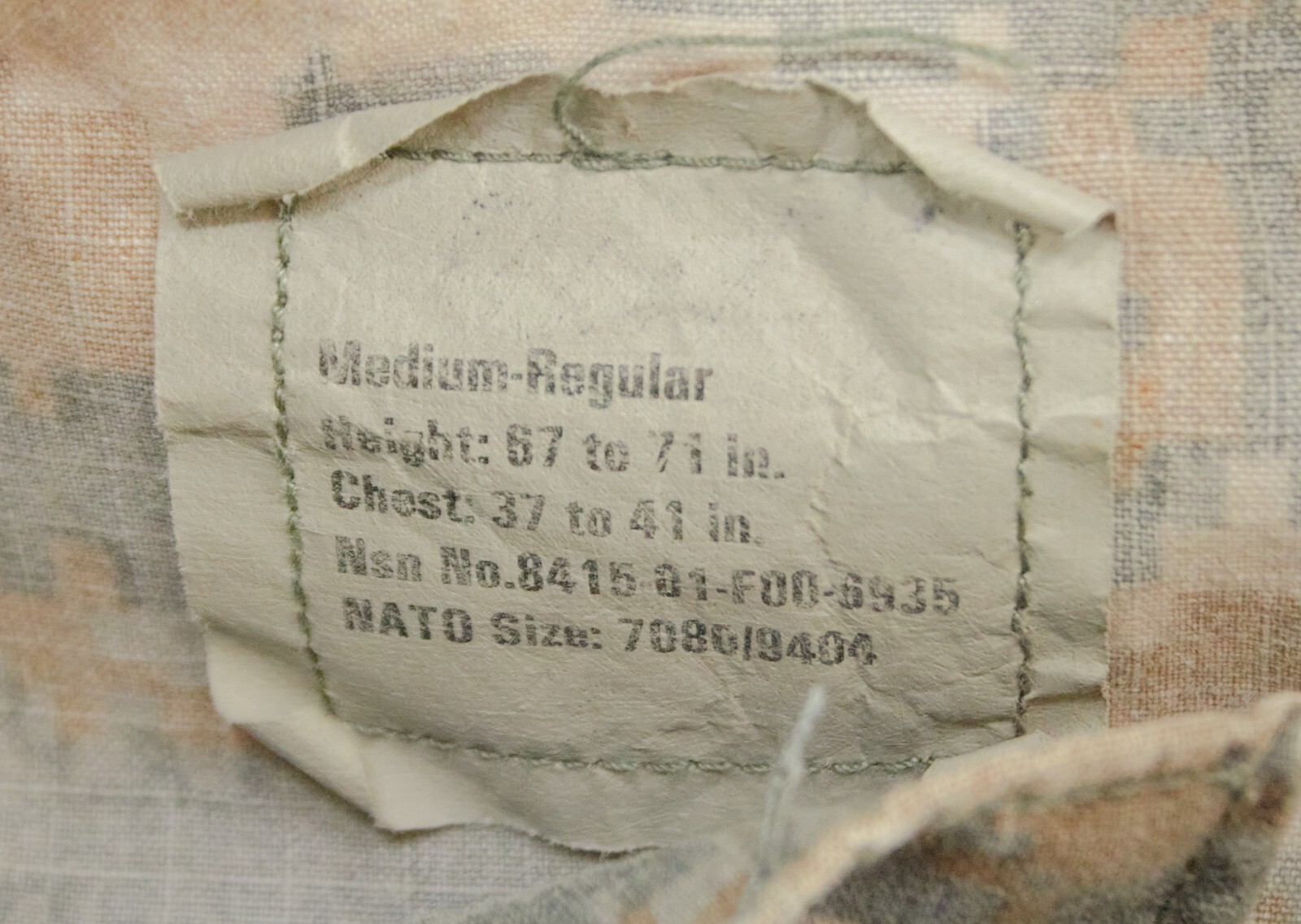 RARE Experimental UCP-Delta Uniform Set Size MR/LR GWOT US Army Fully ...