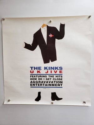 The Kinks UK Jive Rare Original 1989 Promo Poster Ray Davies Dave ...