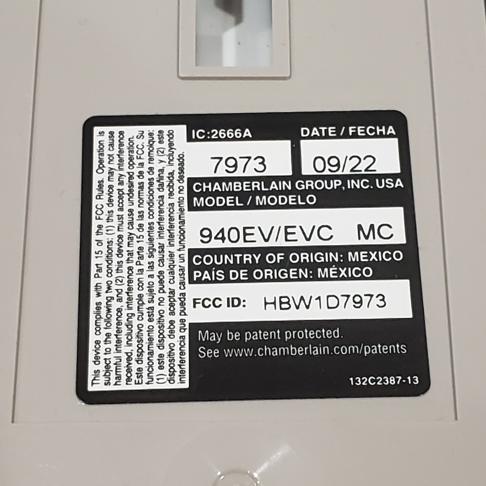 Chamberlain 940EV-P2 Garage Keyless Door Entry Keypad NEW | eBay