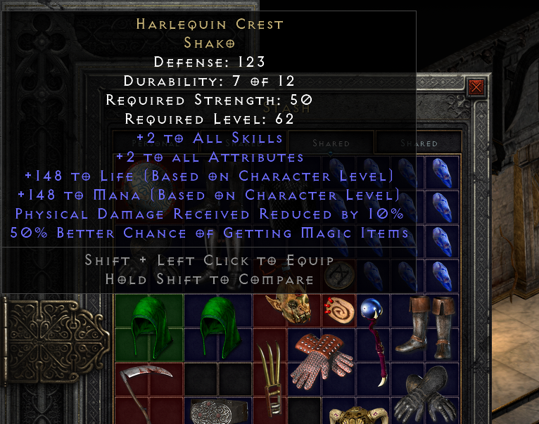 Harlequin Crest Shako / Diablo 2 Resurrected / PC / Non-Ladder SC | eBay