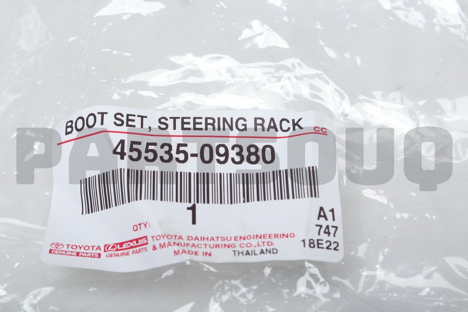 4553509380 Genuine Toyota BOOT SET STEERING R 45535-09380 | eBay