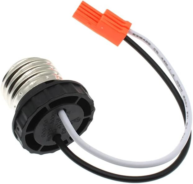 Brand New LED Retrofit Adapter 2-Pin T24 To E26 Screw-In-Base Connector ...