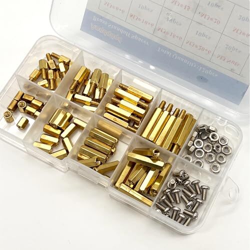 120Pcs M3 Male Female Brass Standoff Spacer PCB Board Hex Screws Nut ...
