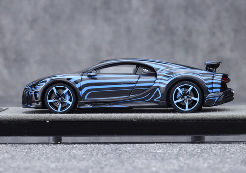 HH 1:64 Black Blue Chiron Super Sports 300+ Model Diecast Resin Car | eBay