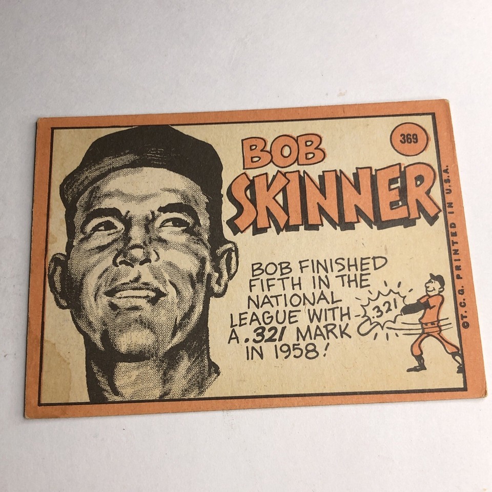 Bob Skinner autographed 1969 TOPPS Card Phillies Signed #369 MLB | eBay